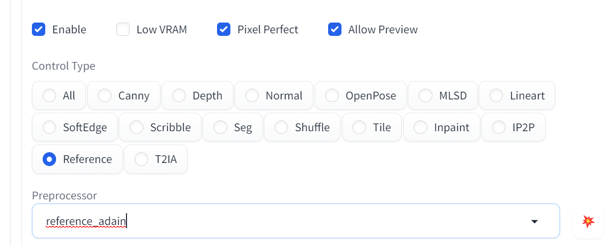 ControlNet Reference Pre-processors