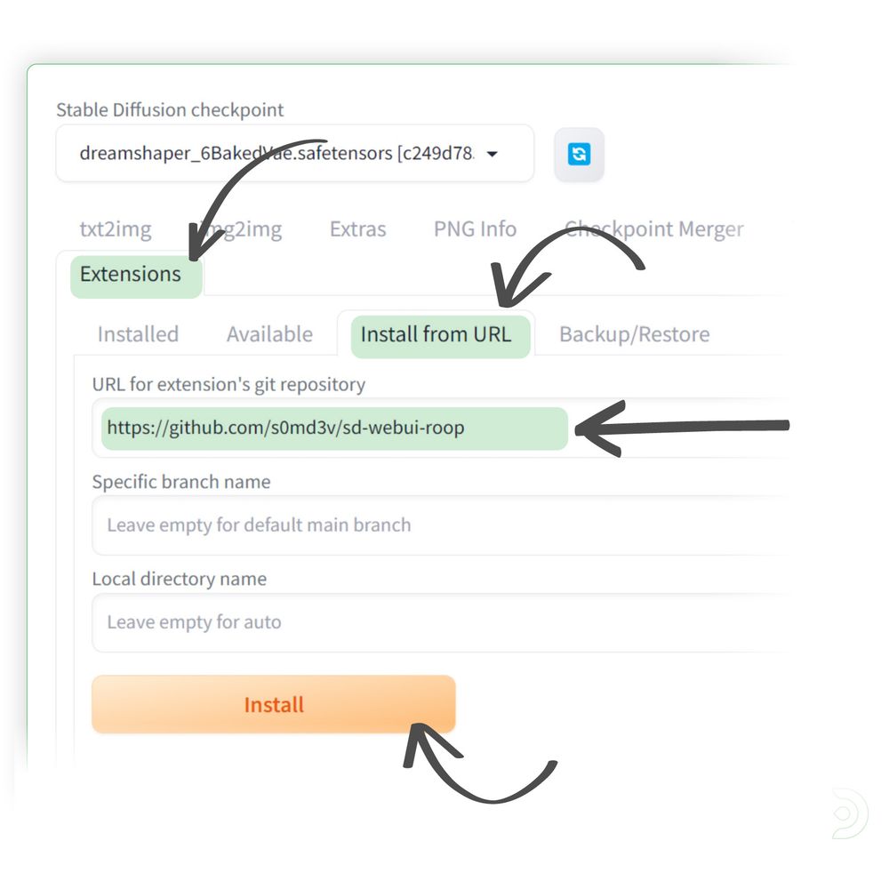 Face swapping with ReActor!