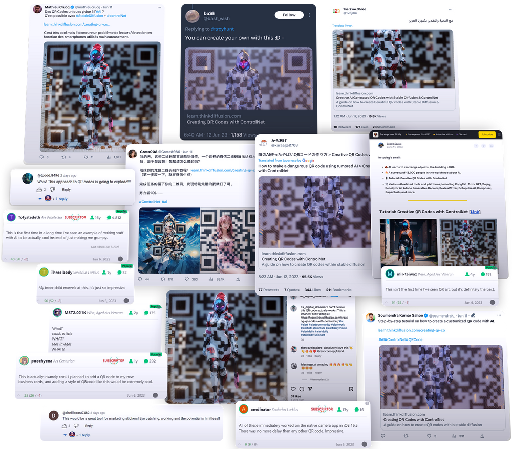 Creative AI Generated QR Codes with Stable Diffusion & ControlNet