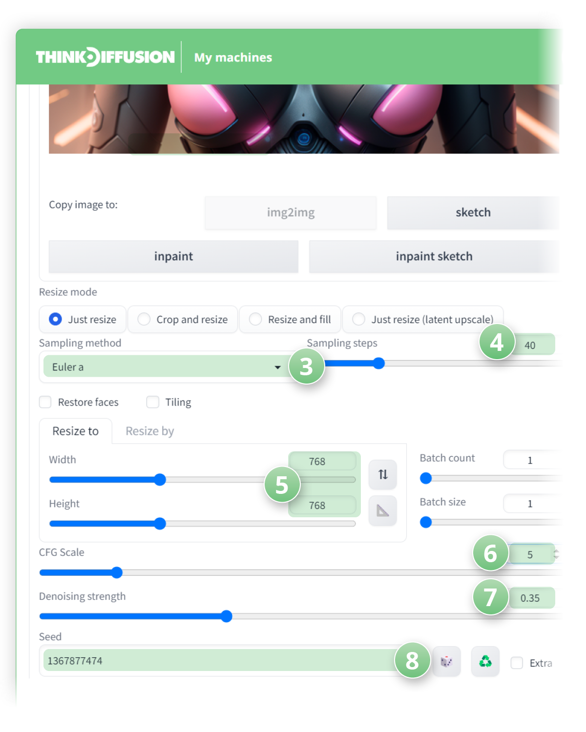 Morphing animations with Loopback Wave and Stable Diffusion