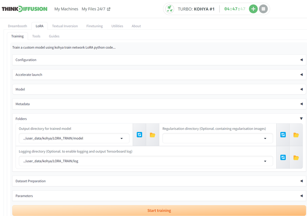 SDXL LoRA Training with Kohya