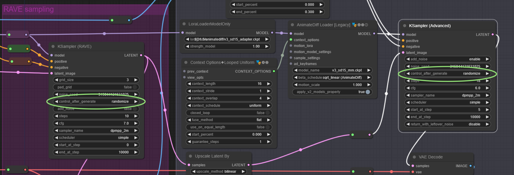 ComfyUI - RAVE workflow