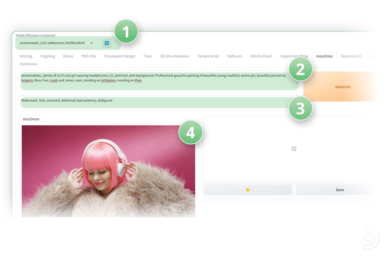 Video 2 video using Stable Diffusion