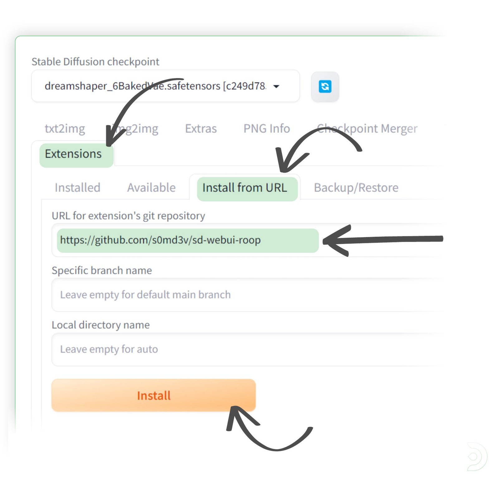 Face swapping with ReActor!