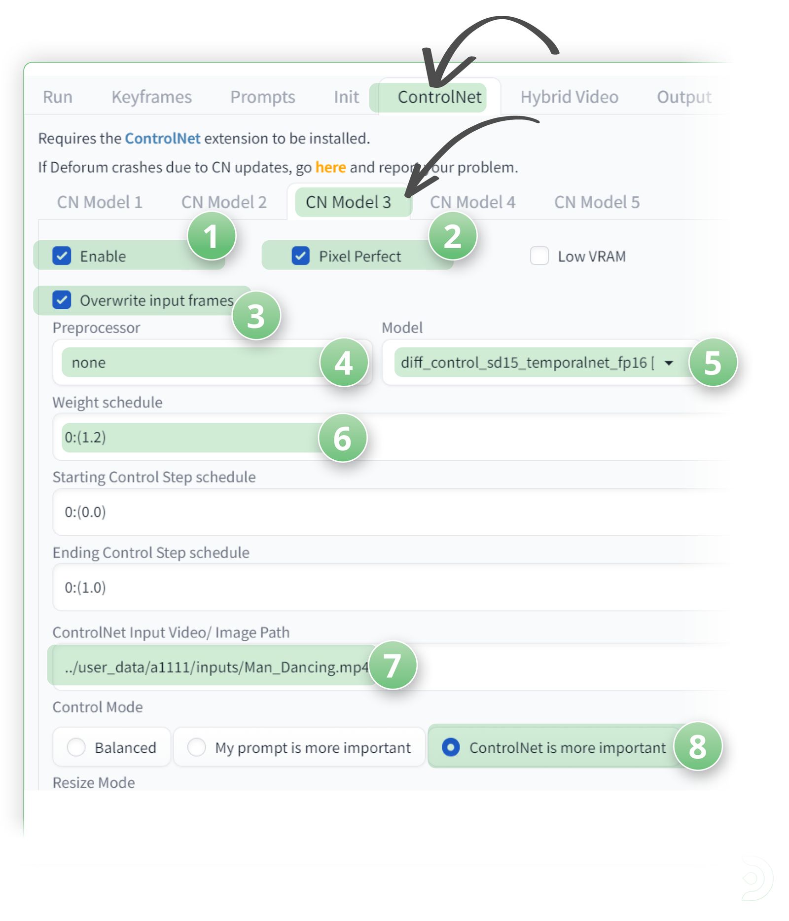 Mastering Flicker-Free Animations with Deforum and ControlNet