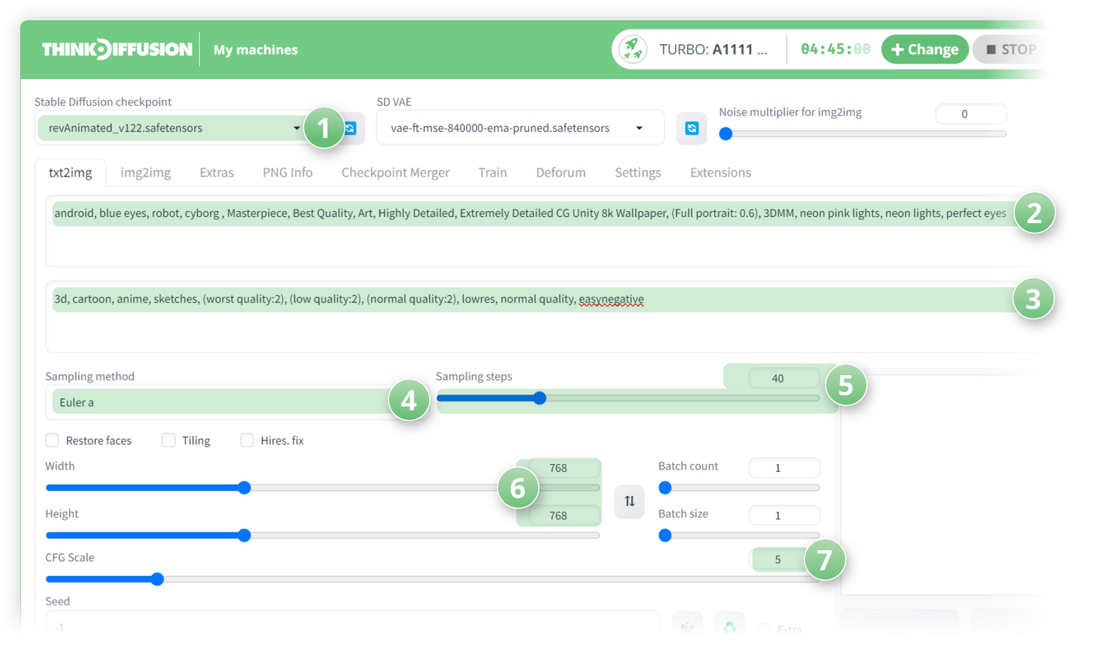 Morphing animations with Loopback Wave and Stable Diffusion