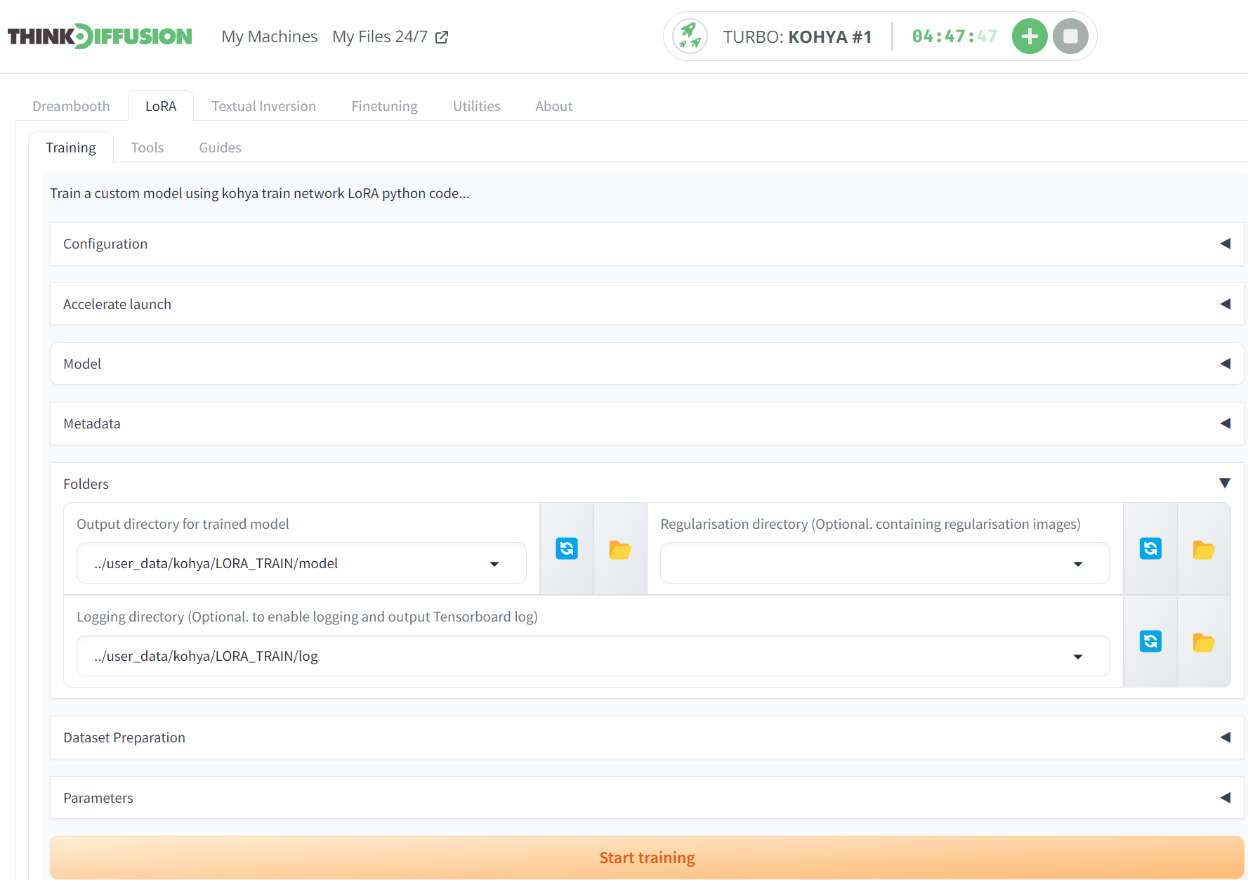 SDXL LoRA Training with Kohya