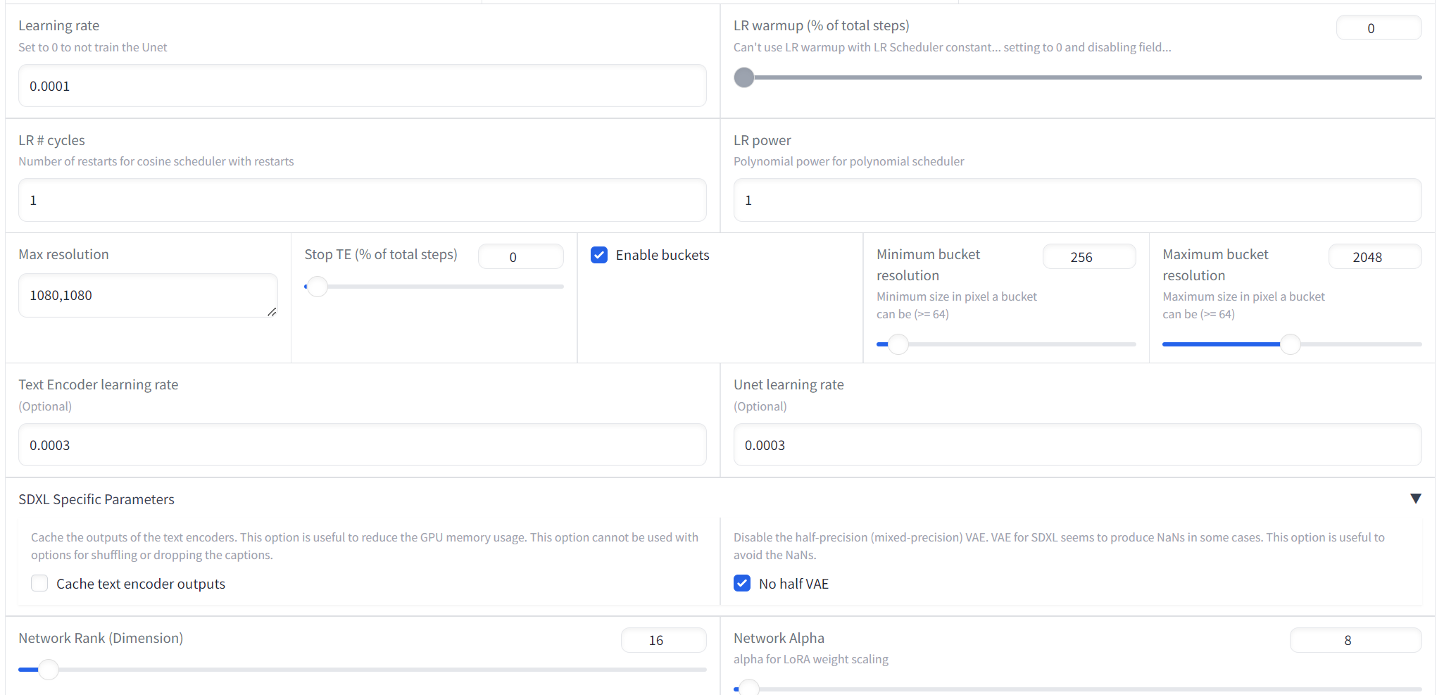 SDXL LoRA Training with Kohya