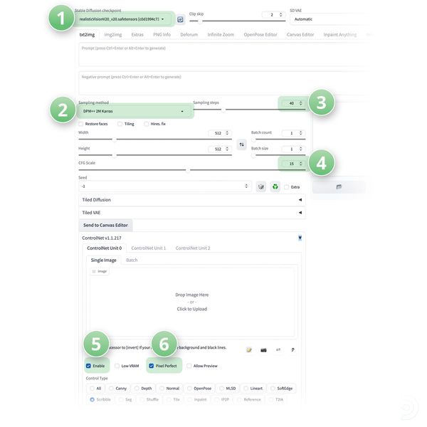 Bring Sketches to Life with ControlNet - Scribble