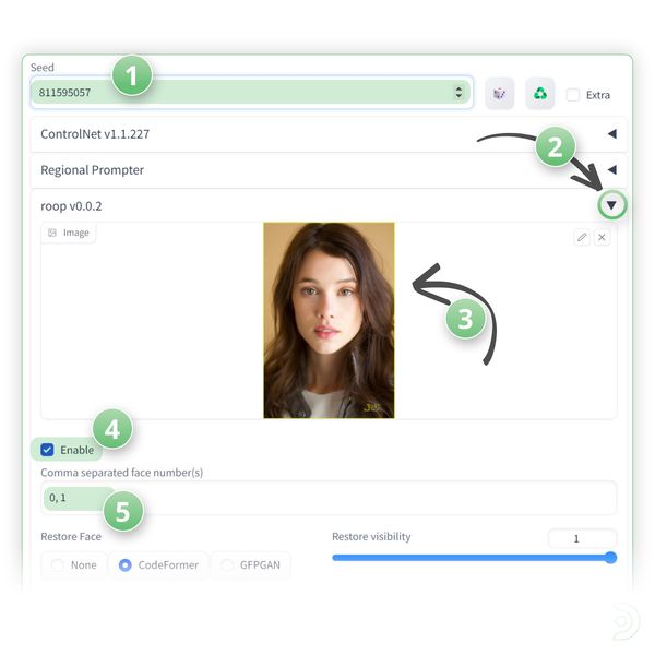 Face swapping with ReActor!