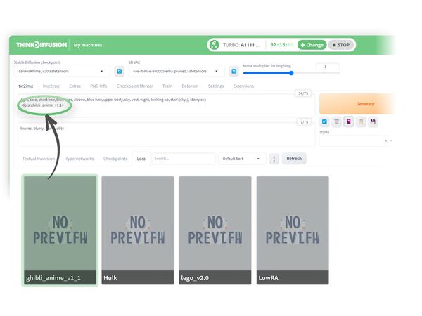 Lora models and how to use them with Stable Diffusion